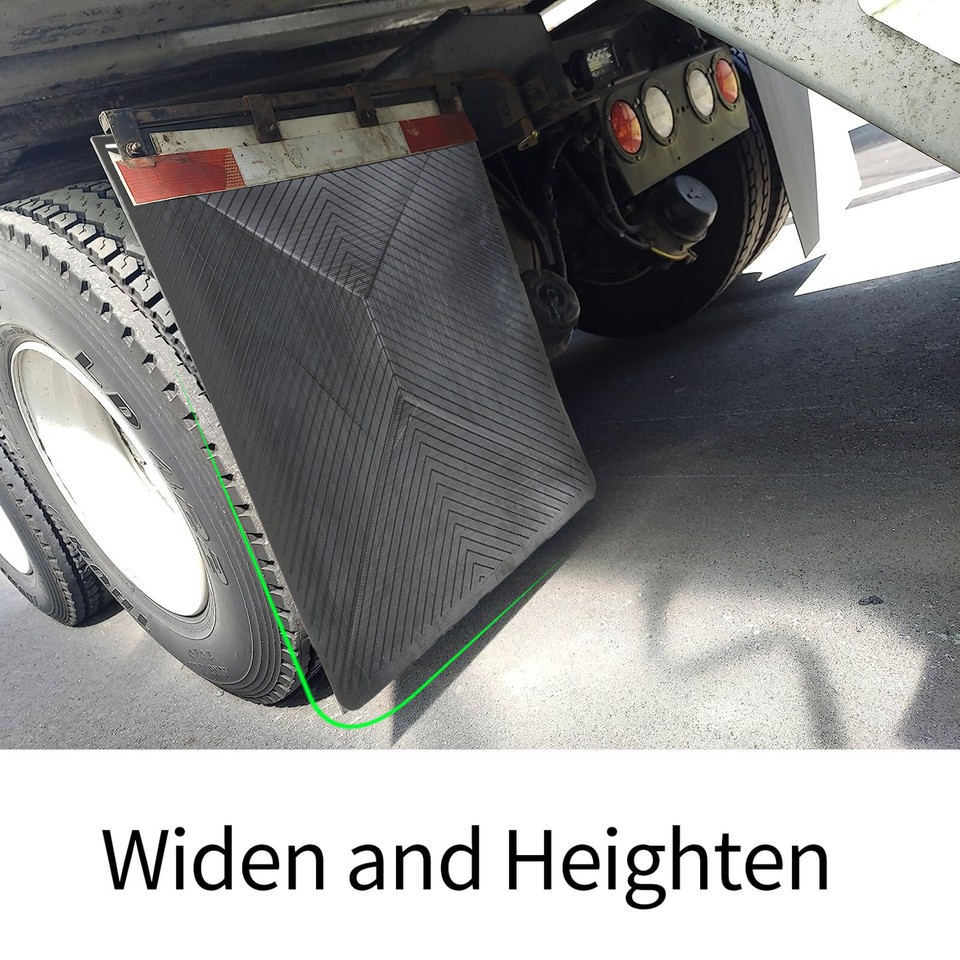 2Pcs HEAVY DUTY 24"x30" RUBBER Mud flaps Guards Car Semi Truck Big Rigs ...
