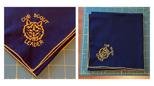BSA Vintage Cub Scout Leader Neckerchief ~ Blue with / Yellow ...