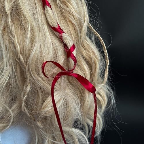 Dark Red Ribbon 1/4 Inches 36 Yards Satin Roll Perfect for Scrapbooking ...