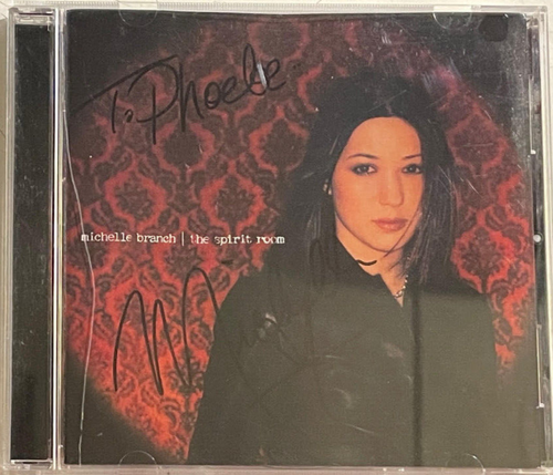 RARE MICHELLE BRANCH SIGNED CD Sleeve Great Condition The Spirit Room ...