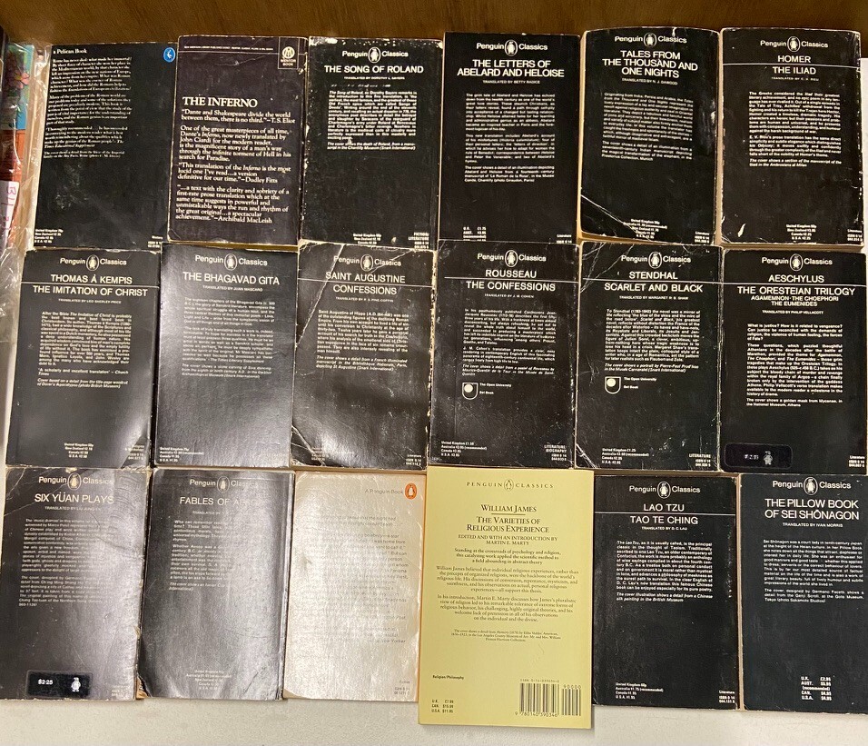 Lot 18 Penguin Classics Paperback English Classicism Books Vintage | eBay