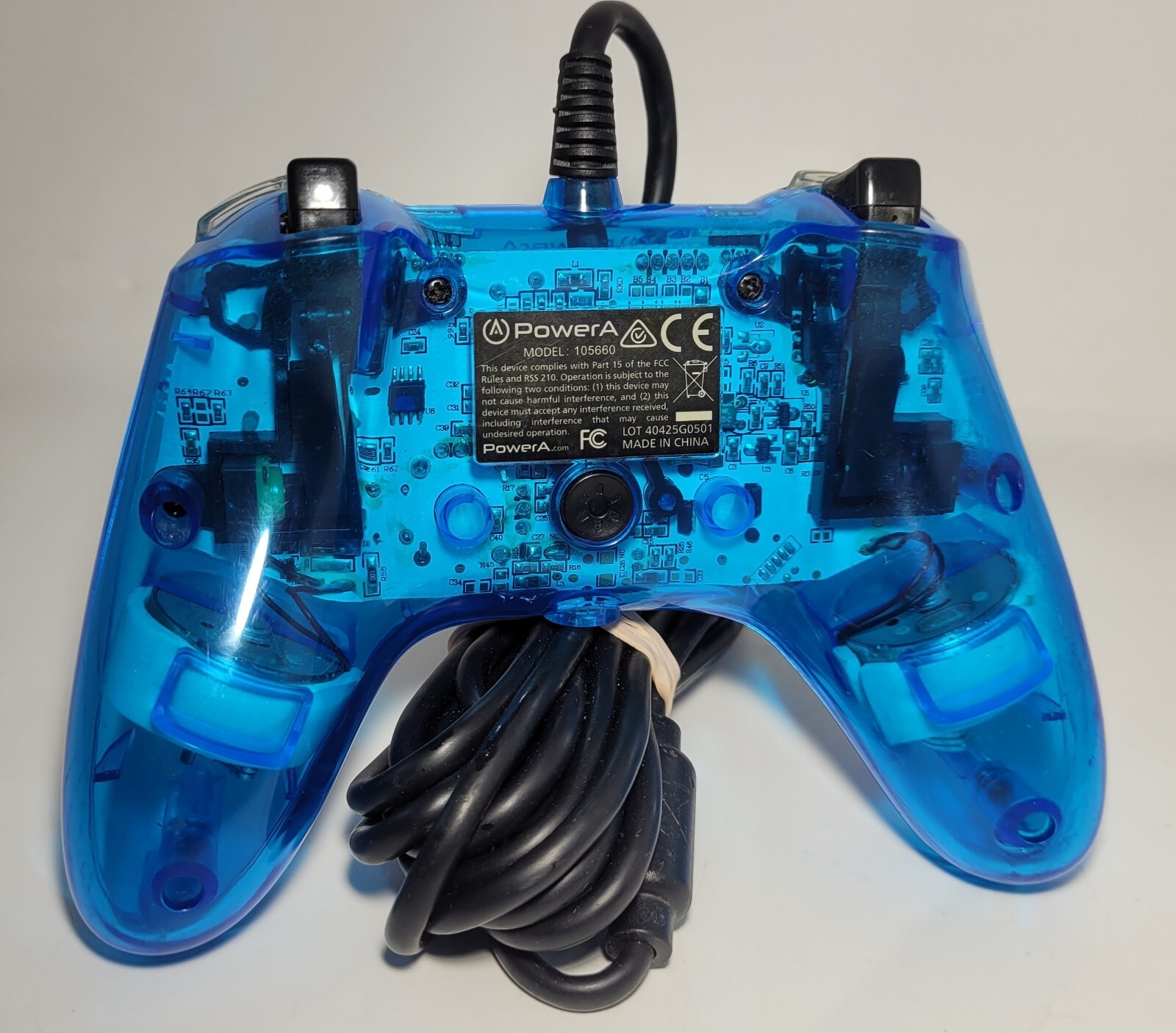 PowerA Mini Pro EX Wired USB Controller for Xbox 360 and PC, Clear LED ...