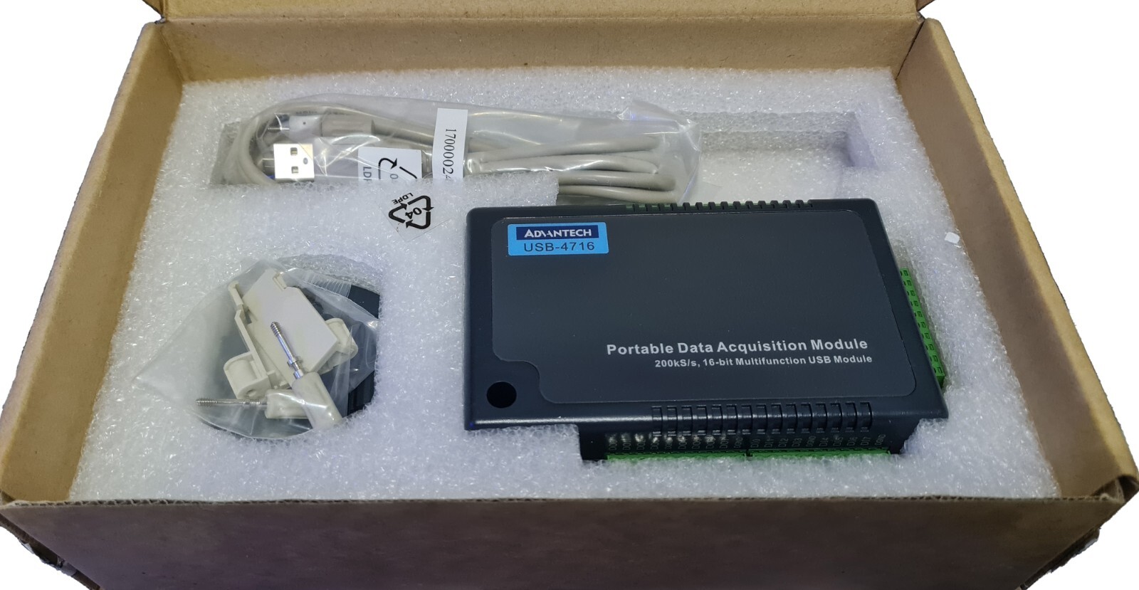 Advantech Usb-4716 200 Ks/s 16-bit 16-ch Multifunction USB Module for ...