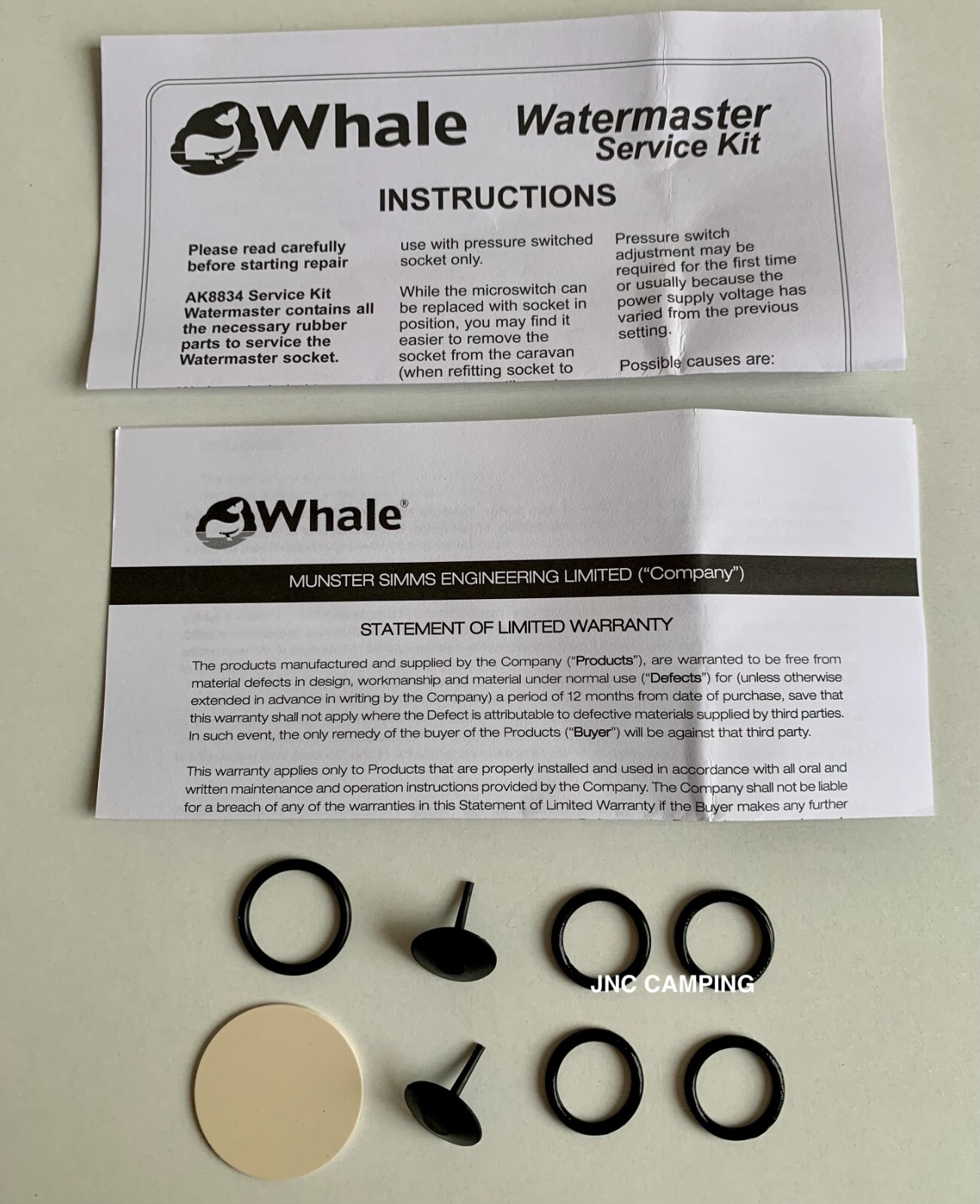 WHALE Watermaster Water Inlet Socket Service Kit Caravan Motorhome ...