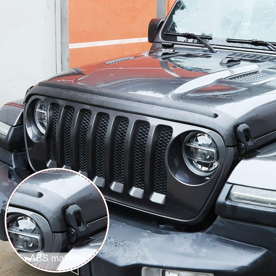 Hood Stone Guard Hood Air Deflector Bug Shield for Jeep Wrangler JL ...