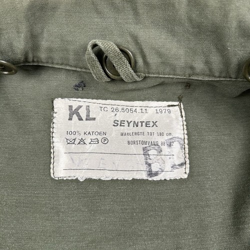 VTG 80s KL SEYNTEX GERMAN DUTCH MILITARY FIELD JACKET COAT LINER SLANT ...