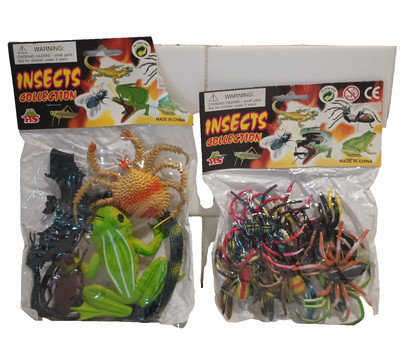 Vintage 90s Plastic PVC Rubber Toy Figures insects Collection -NOS | eBay