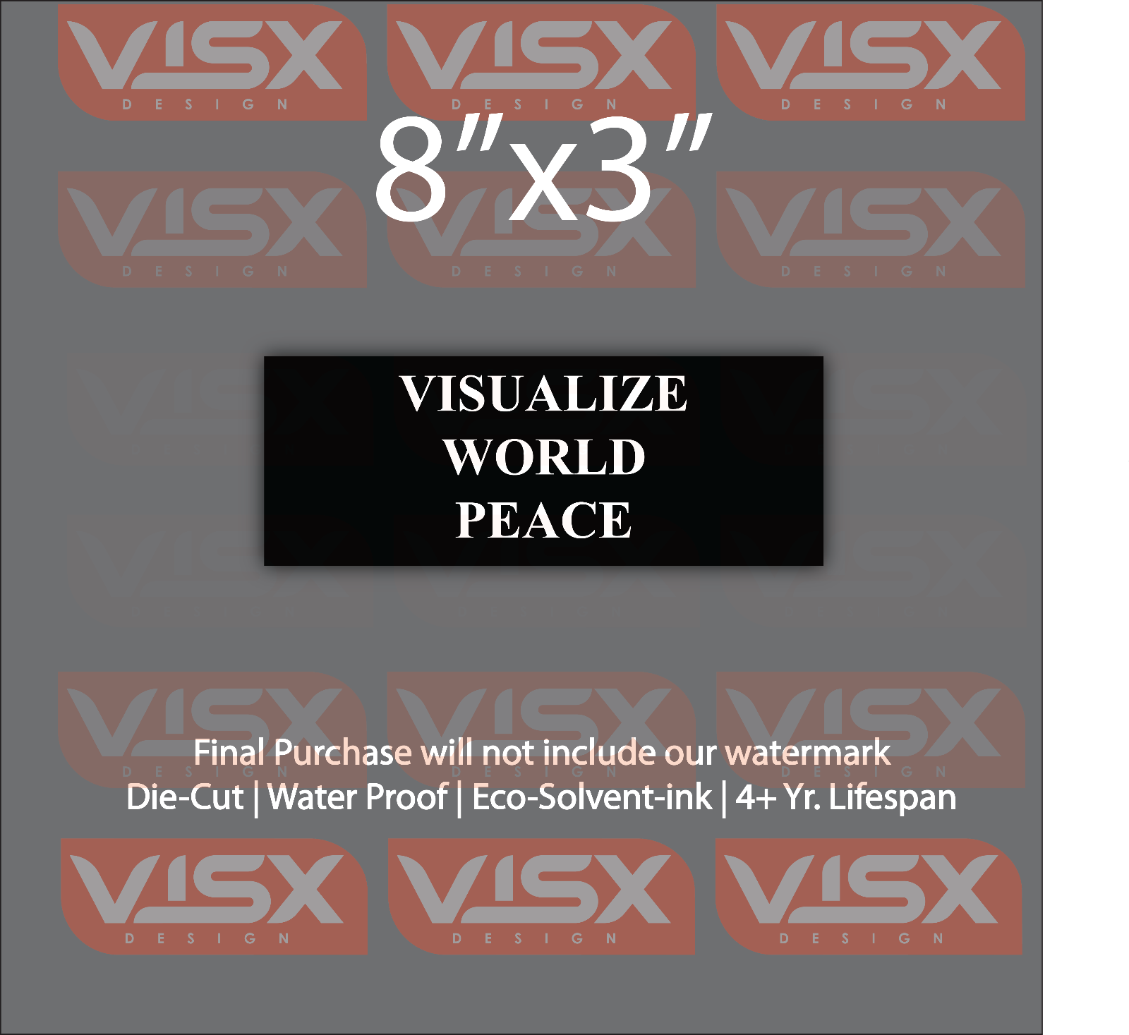 Visualize world peace Bumper Sticker Meme Funny War Be Kind Good Human ...