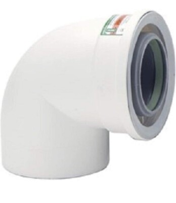 UBBINK Rolux System ULC S636 Gas Vent Class C11 3/5” 224078PP 90* Elbow ...