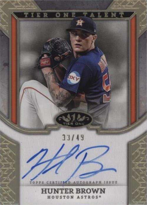 2024 Topps Tier One - Tier One Talent Autographs Hunter Brown #T1TA-HB ...