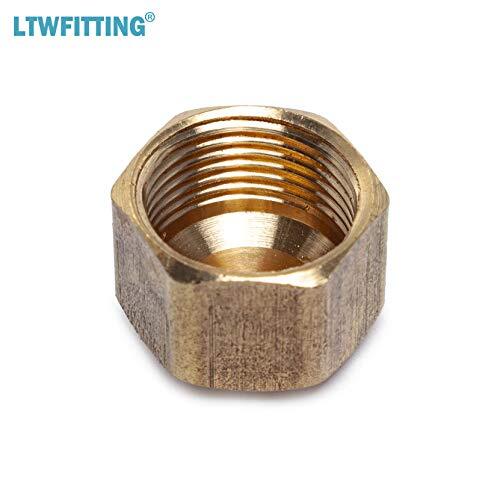 3/8-Inch Brass Compression Cap Stop Valve CapBrass Compression ...