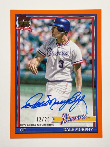 2026 Topps Series 1 / DALE MURPHY 75th Anniversary Card ~ 1991 Topps ...