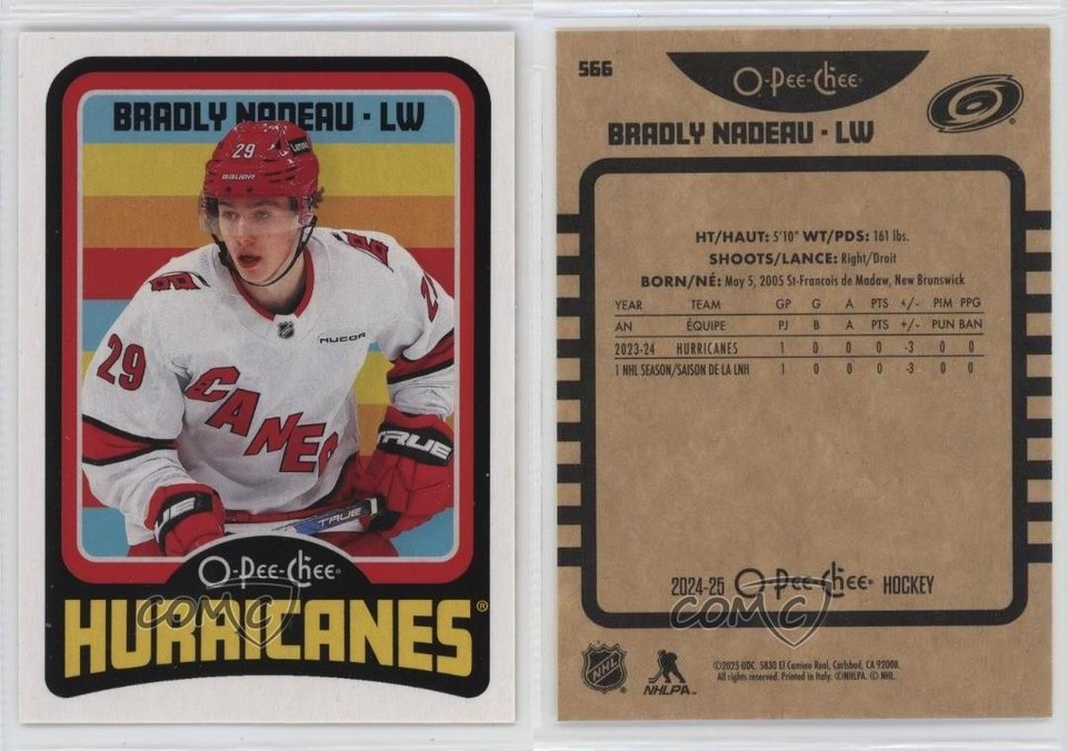 2024-25 O-Pee-Chee Marquee Rookies Retro Bradly Nadeau #566 1pr2 | eBay