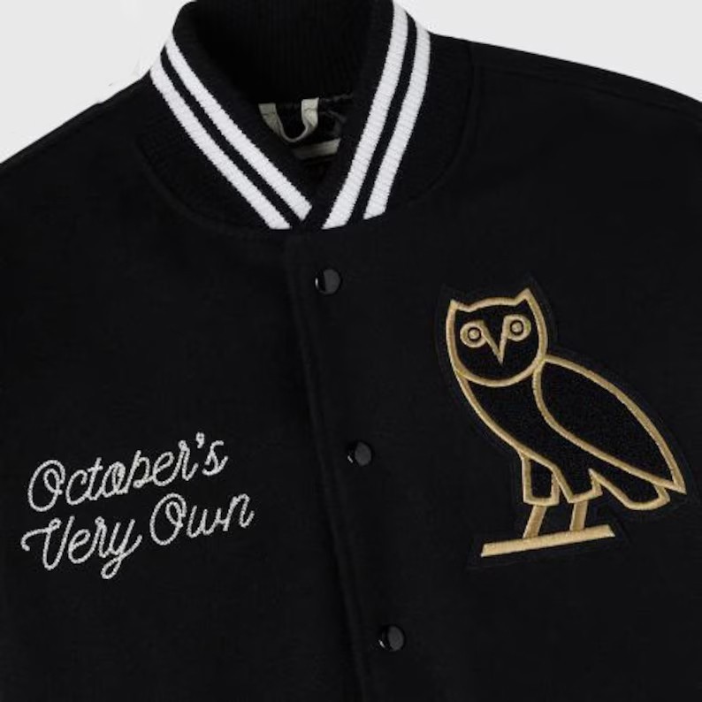 OVO Owl Collegiate Varsity Jacket – Retro Letterman Bomber Streetwear ...