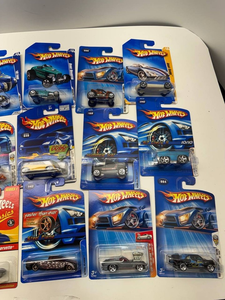 Hot Wheels Lot of 15 New on Card Blue Cards 2000s Collection | eBay