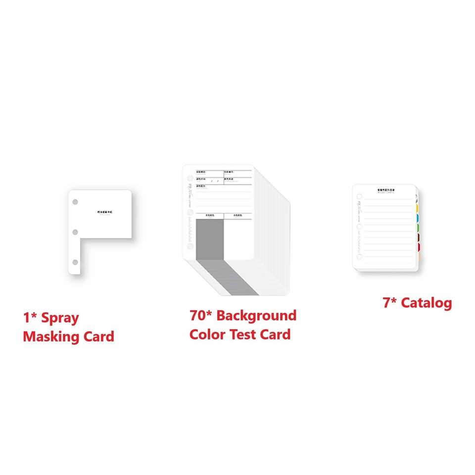 Black/Grey Model Paint Paper Background Color Test Card For Cardboard ...