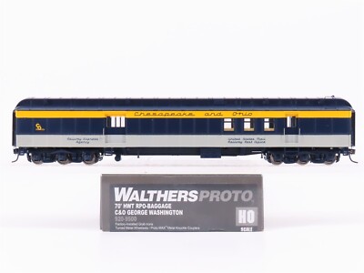 HO Walthers Proto 920-9500 C&O George Washington 70' RPO-Baggage ...