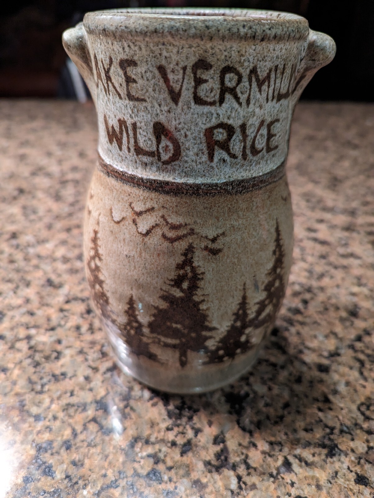 Studio Art Pottery Wild Rice Vase Utensils Holder Signed By David ...