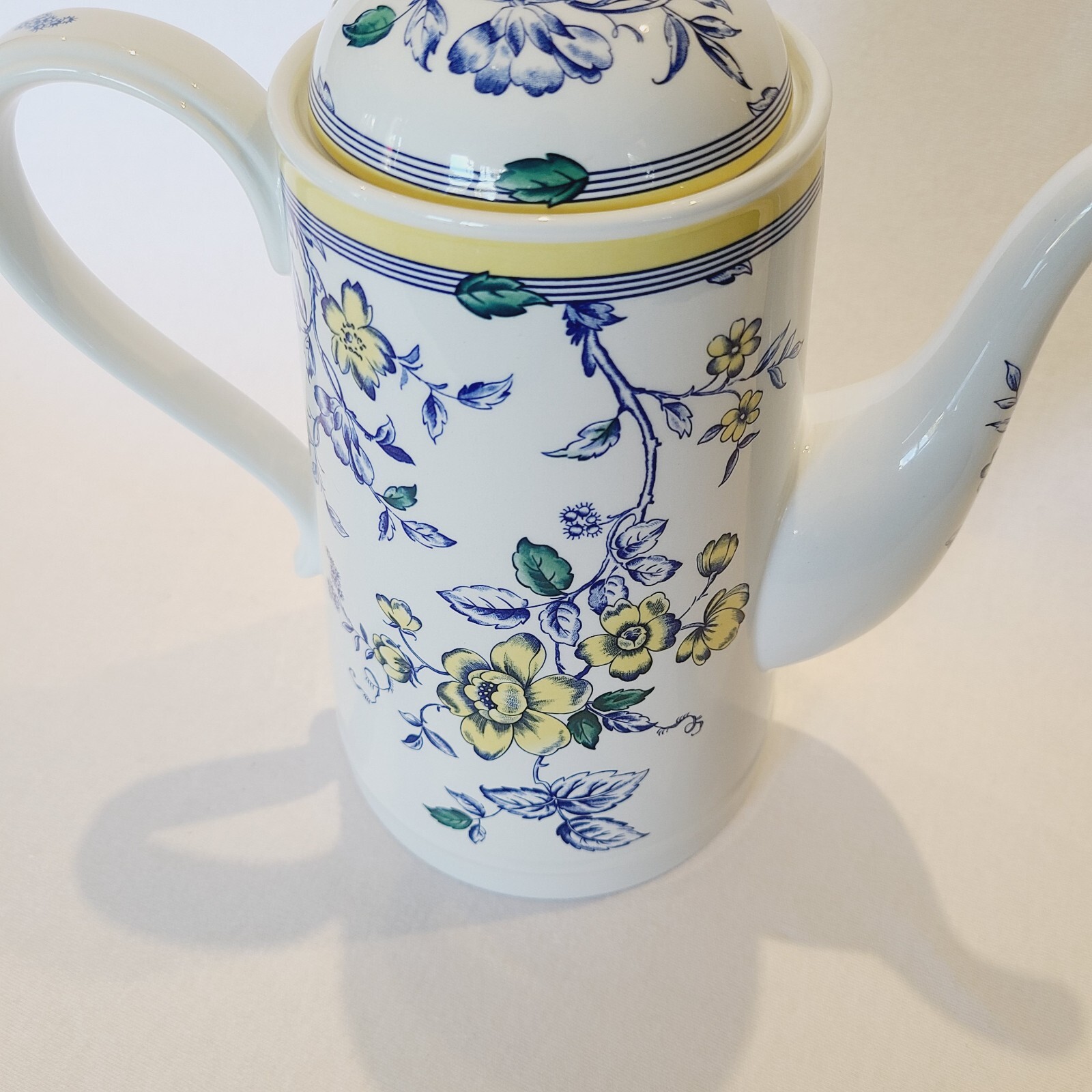 Spode Coffee Pot, Burlington Pattern, English Bone China, Flowers, AS ...