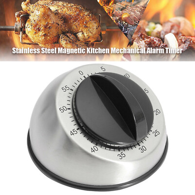 1x Kitchen 60 Minute Clockwork Analogue Mechanical Timer Wind Up Timer ...