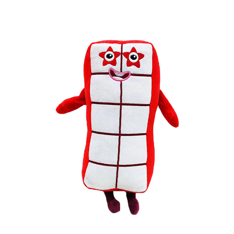 Numberblocks 1-10 Blocks Number Soft Plush Doll Stuffed Toys Cartoon ...