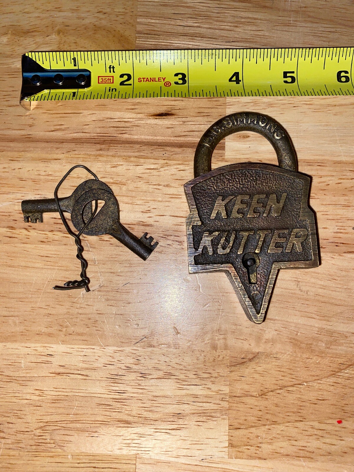 Keen Kutter BlackSmith Padlock Keys Lock Set Lot Patina Metal Collector ...