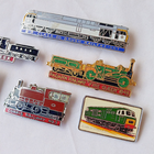 Steam Train & Locomotive badge Lot 6x Railroad Railway transport enamel ...