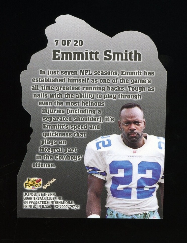 1997 Skybox E-X2000: # 7 Emmitt Smith NM-MT OR BETTER *GMCARDS* | eBay