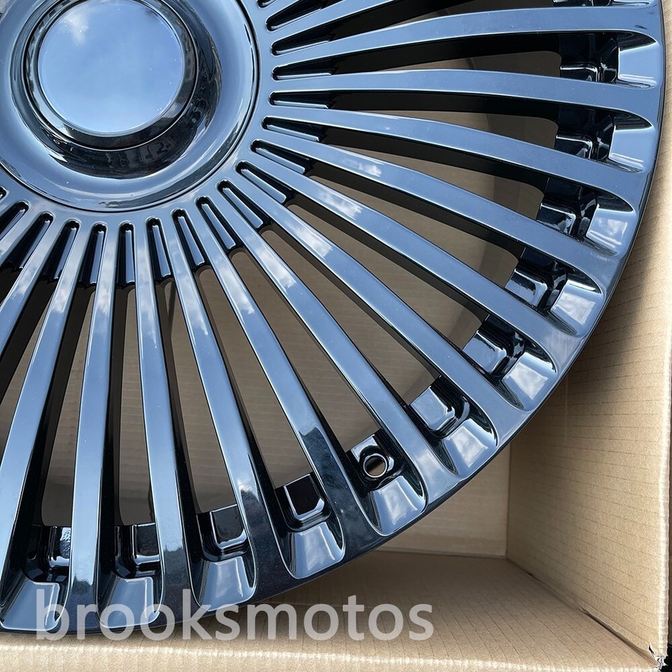 22" FORGED GLOSS BLACK MULT SPOKE STYLE WHEELS RIMS FITS RIVIAN R1S R1T ...