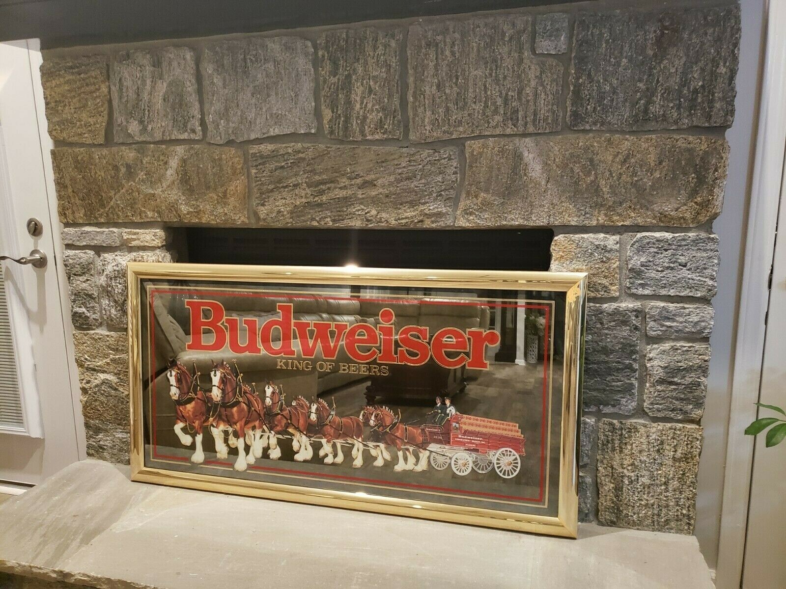BUDWEISER 16 PIECE VINTAGE RARE FRAMED MIRROR SIGN PICTURES ...