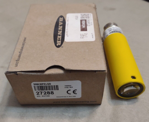 Banner SMA30PELQD SM30 Barrel Sensor 27288 - NIB | eBay