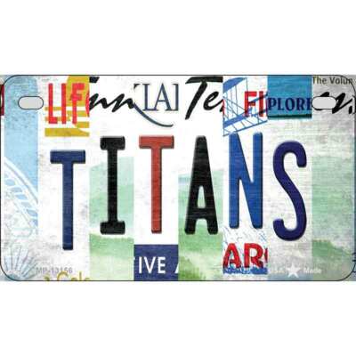 Titans Strip Art Novelty Metal Motorcycle Plate MP-13156 | eBay