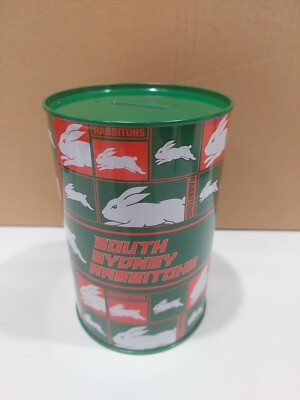 NRL South Sydney Rabbitohs Metal Money Box - Jersey Football | eBay