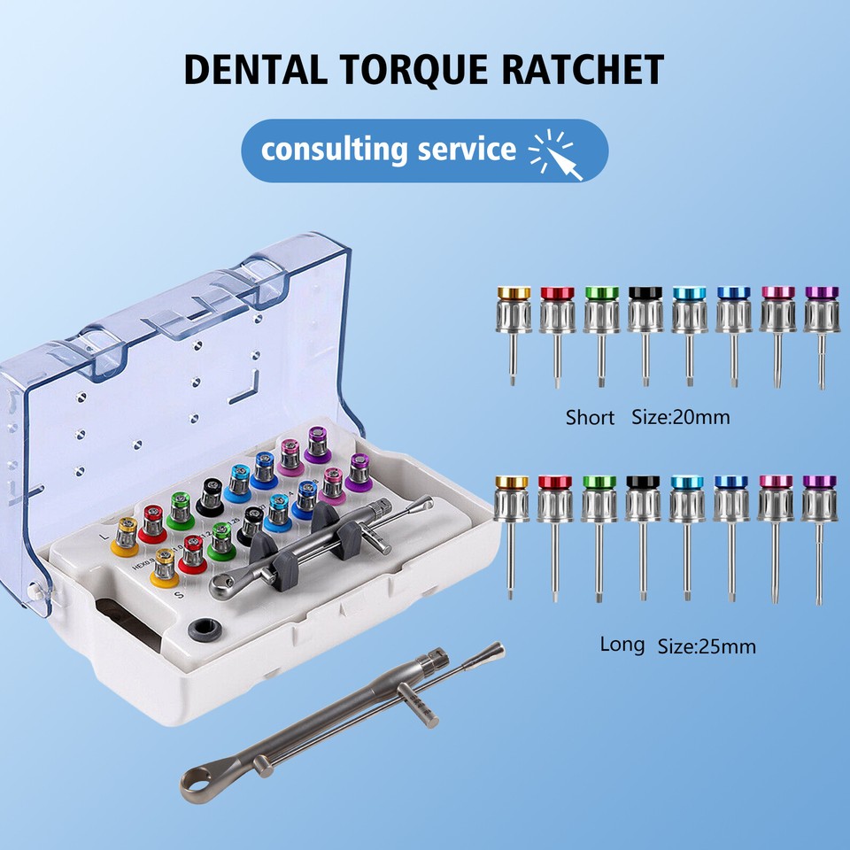 Dental Universal Prosthetic Restoration Hand Driver Tool Kit Implant ...