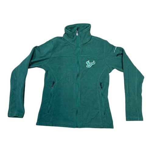 University Of South Florida USF Bulls Fleece Jacket Mens M Green ...