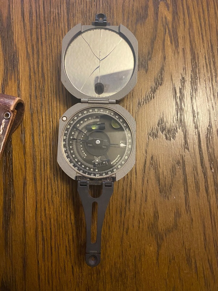 Brunton Compro Pocket Transit Compass With Leather Case Free Shipping ...