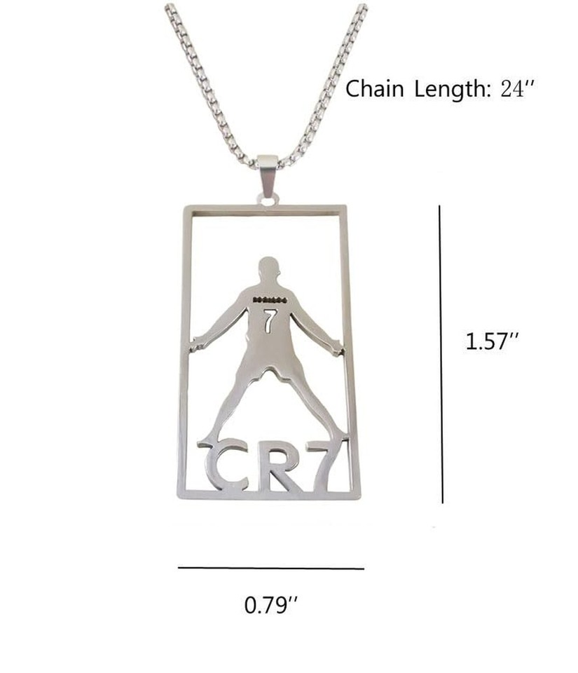 Soccer Number 7 Necklace | 24‘’ Chain No.7 Football Star Necklace fo | eBay