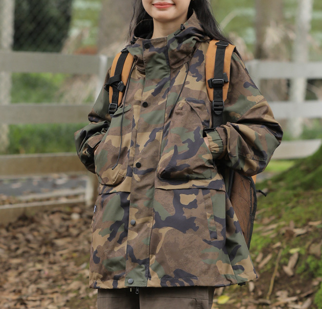 Men Camouflage Jacket Parka Army Pullover Pocket Coat Hooded Tops | eBay