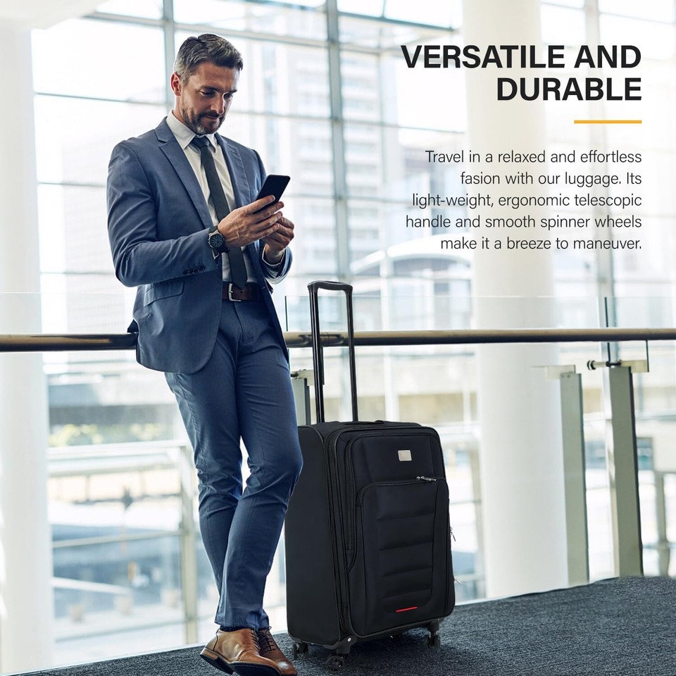 Luggage Set Expandable Suitcase Lightweight Travel Suitcase Set 3 ...