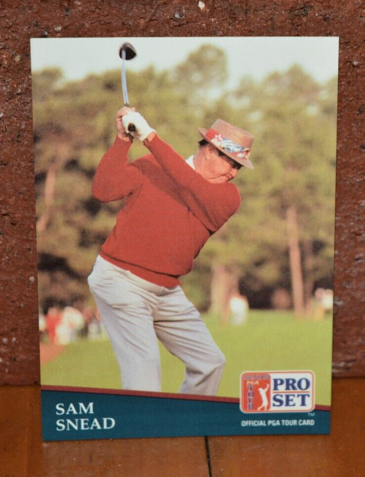 GREAT LOOKING PICTURE ON PRO SET GOLF TRADING CARD SAM SNEAD | eBay
