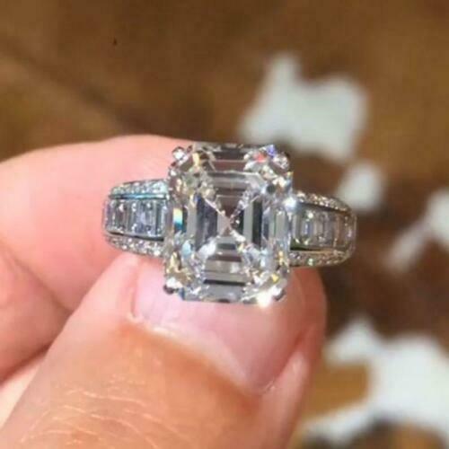 Asscher Cut Solitaire Engagement Rings