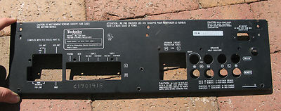 Technics SA-300 Receiver REPAIR PART - Rear Panel w/ Connector Holes | eBay