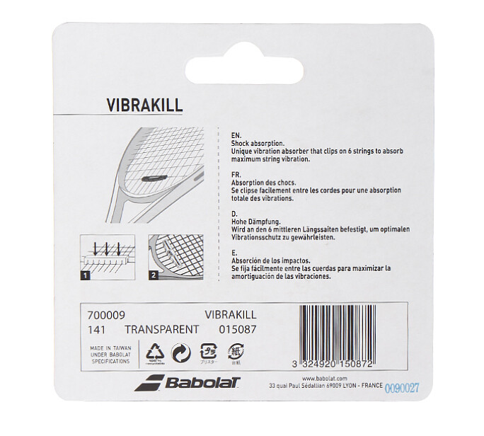 Babolat Vibrakill Racquet Dampener Tennis Racket Vibration Roland ...