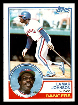 1983 Topps Lamar Johnson Texas Rangers #453 VG-EX Vintage | eBay