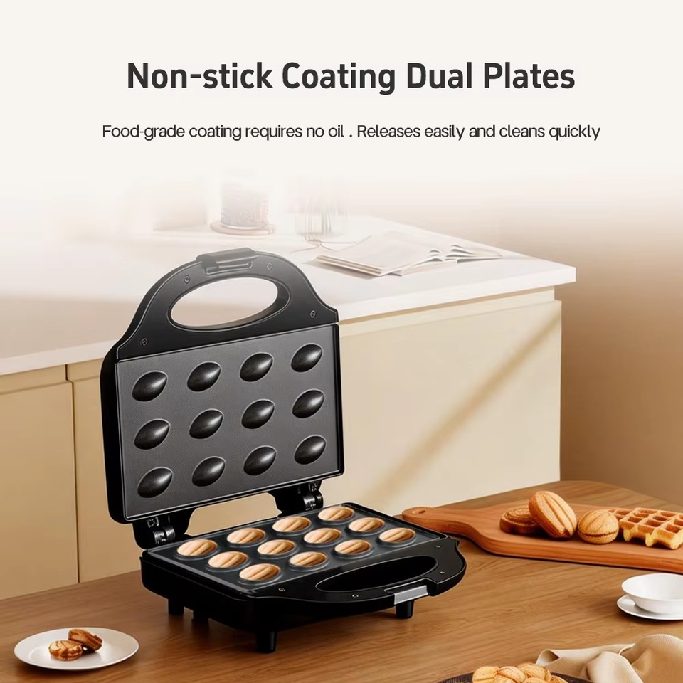 Electric Walnut Cake Maker 750W Nonstick Walnut Cookie Mould Mini Nut ...