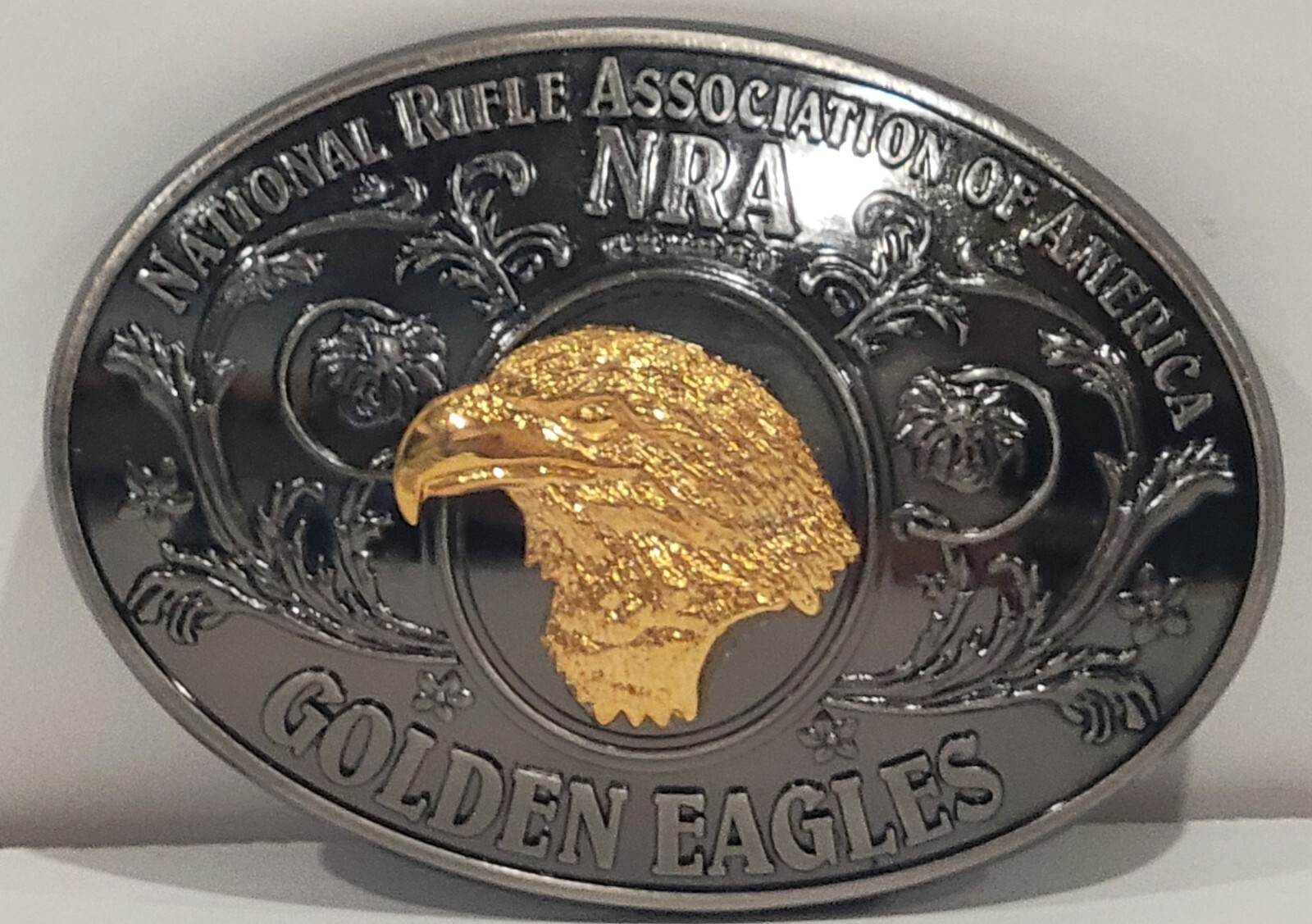 Vintage Rare NRA Golden Eagle Gold Brass Bronze Silve… - Gem