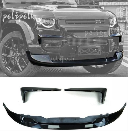 Fits For Defender 90 110 130 2020-2025 ABS Gloss Black Front Bumper ...