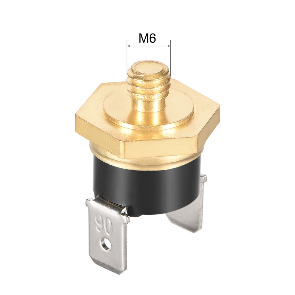 KSD301 Thermostat, Temperature Control Switch 90°C Copper M6 N.C 10A | eBay