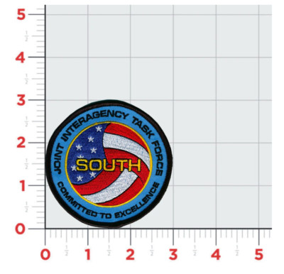 JOINT INTERAGENCY TASK FORCE SOUTH JITAF WITH HOOK & LOOP EMBROIDERED ...