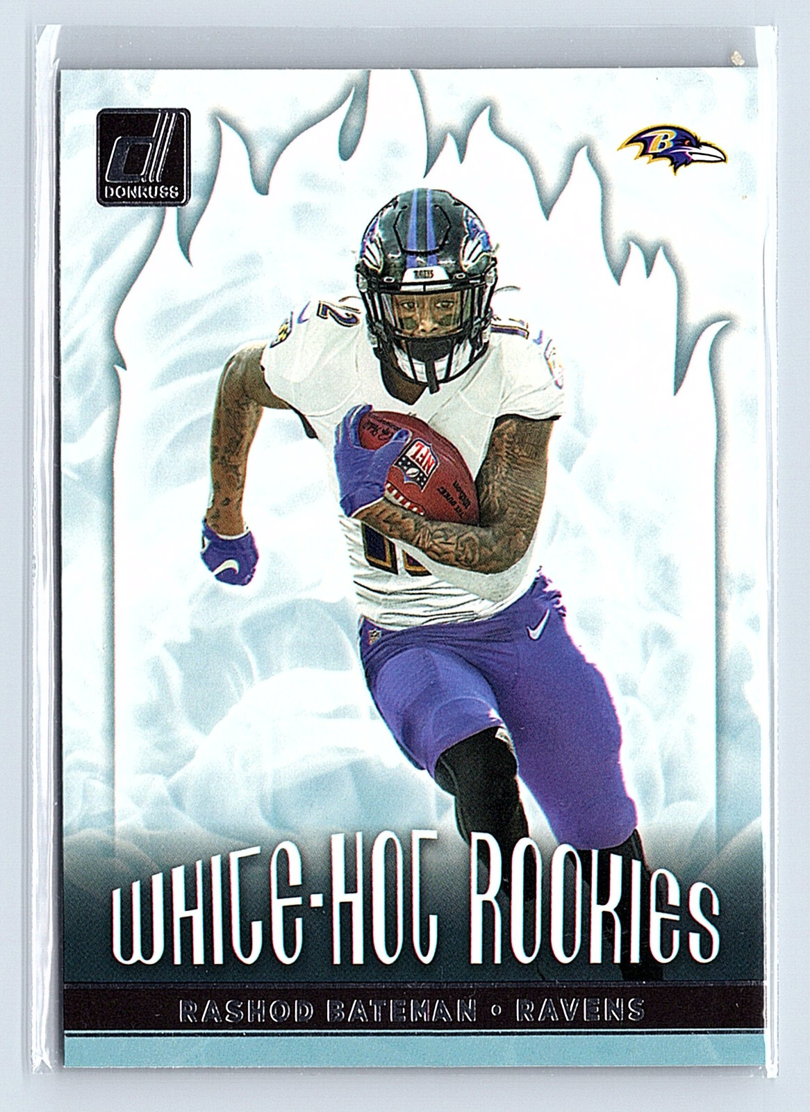 2021 Donruss White Hot Rookies Rashod Bateman RC WHR-RBA Baltimore ...